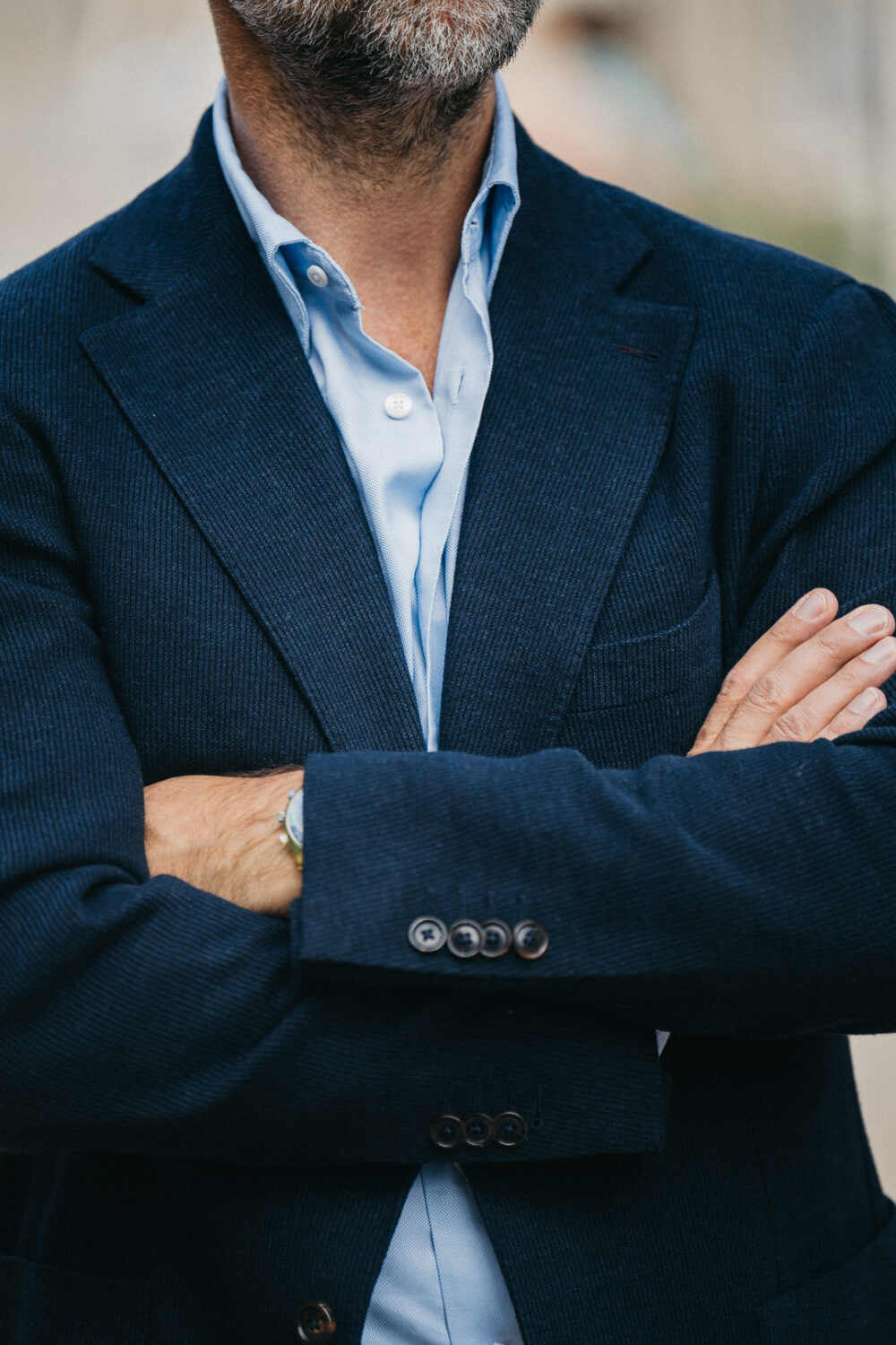 Blazer droit en jersey de laine - A la commande - Cadot